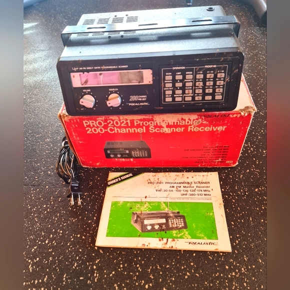 Realistic | Portable Audio & Video | Vintage Realistic Scanner Receiver ...
